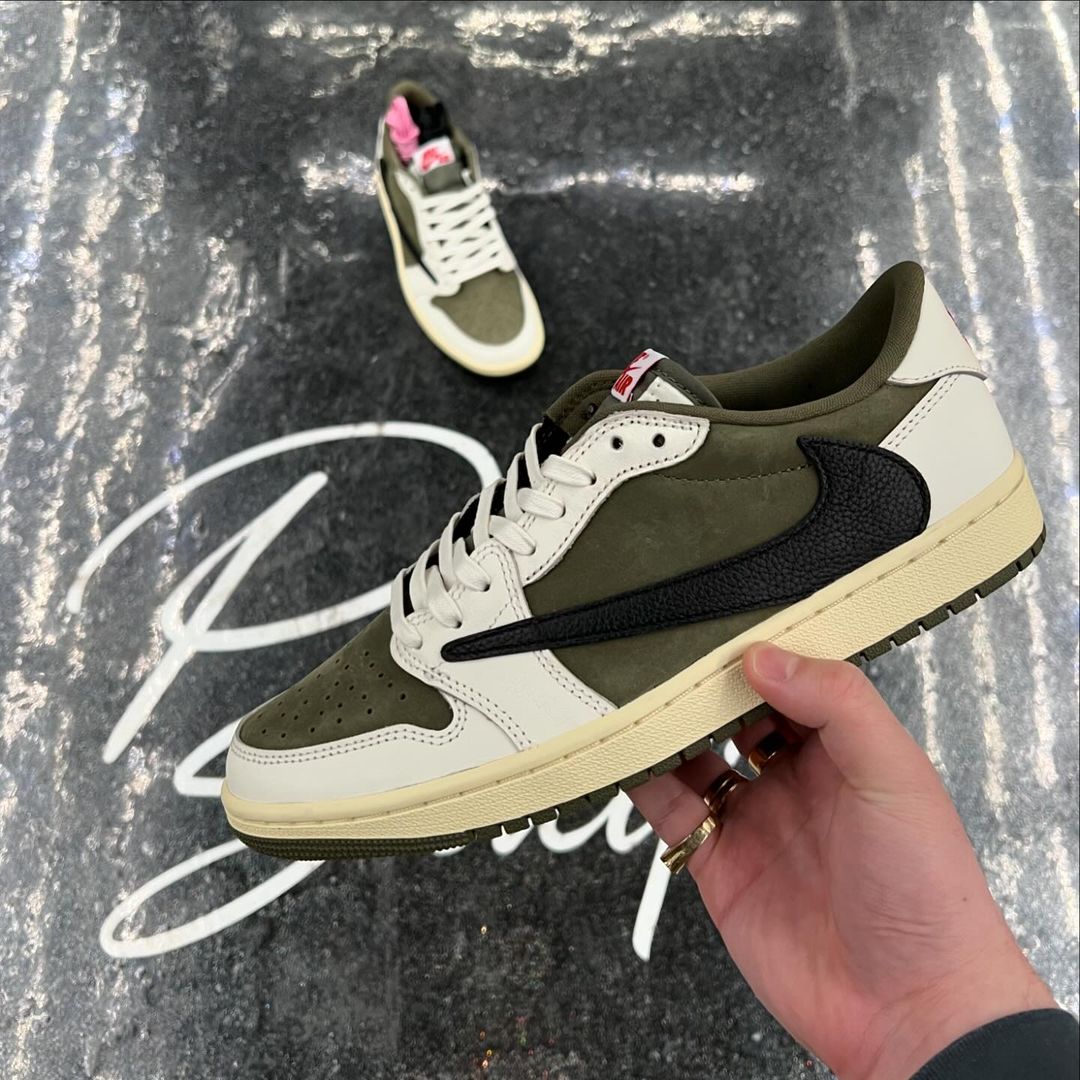 Travis Scott x AJ 1 Low 「Medium Olive」發售時間曝光