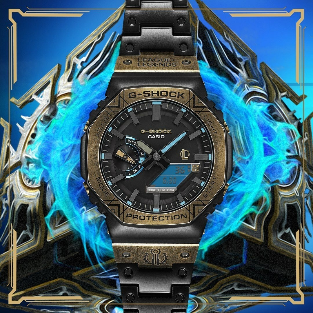 《英雄聯盟》x G-SHOCK 釋出海克斯、吉茵珂絲最新聯名腕錶