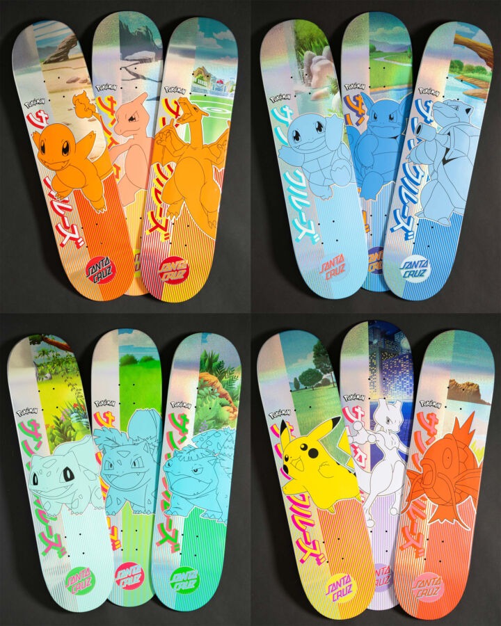 滑板品牌 Santa Cruz Skateboards 公開《寶可夢》限量聯名系列