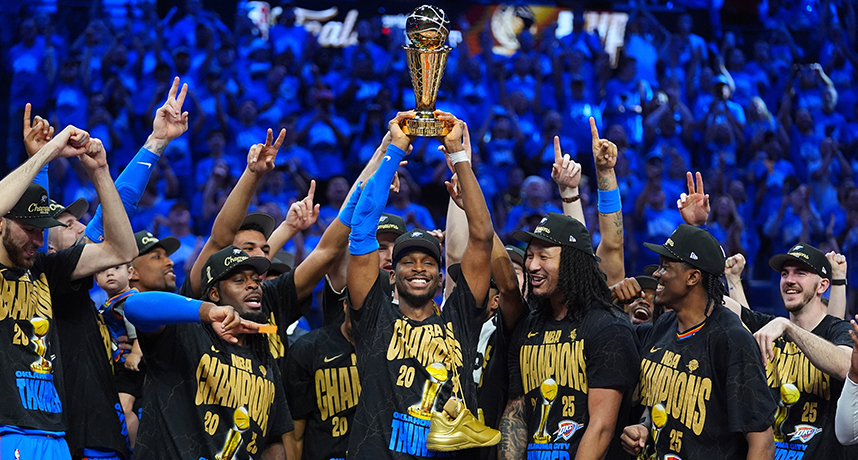 SGA再奪總決賽FMVP取下大滿貫成就，雷霆擊敗溜馬成功奪下隊史首