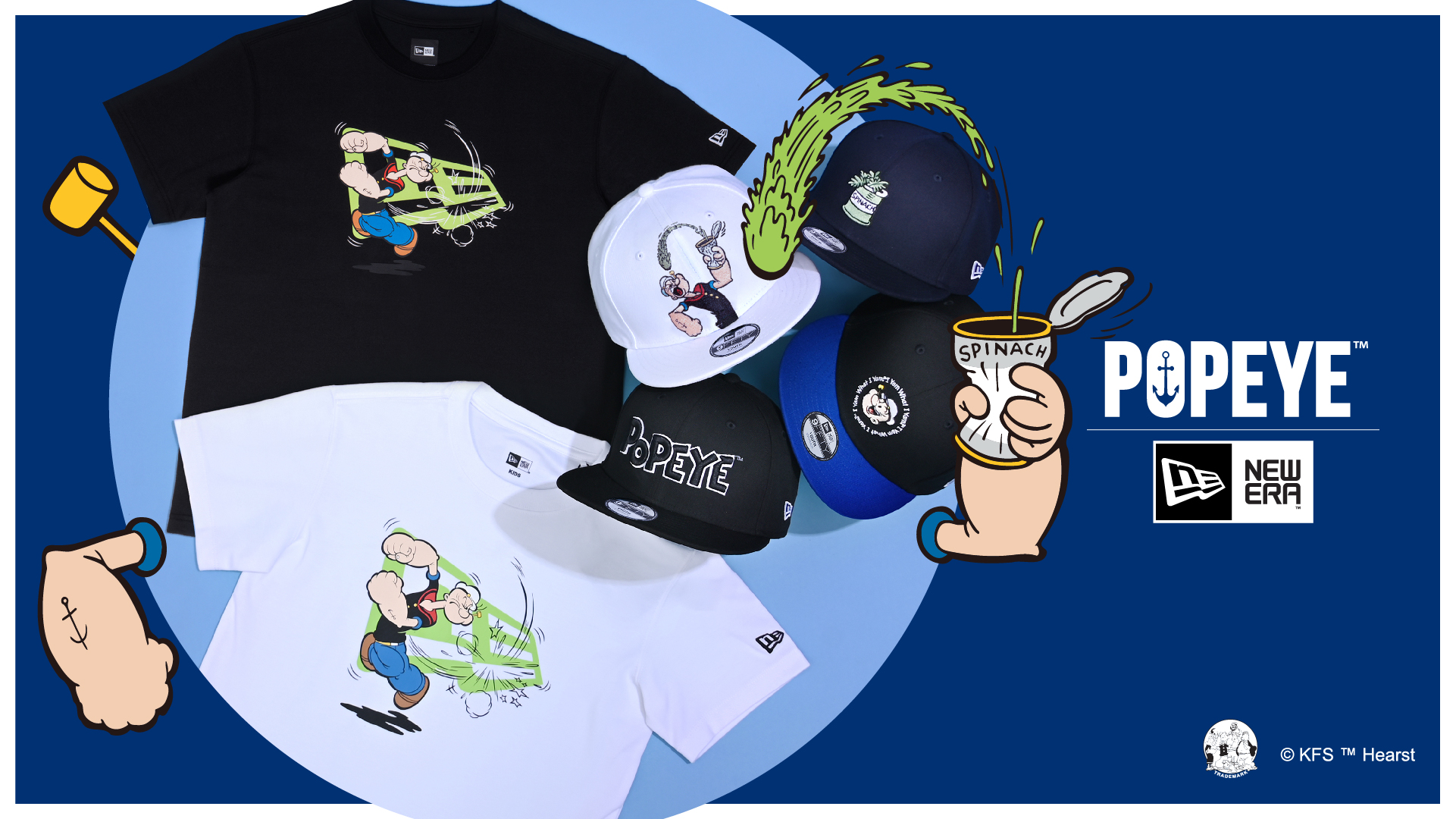 傳奇水手「卜派」登場！New Era X POPEYE 聯名系列釋出！